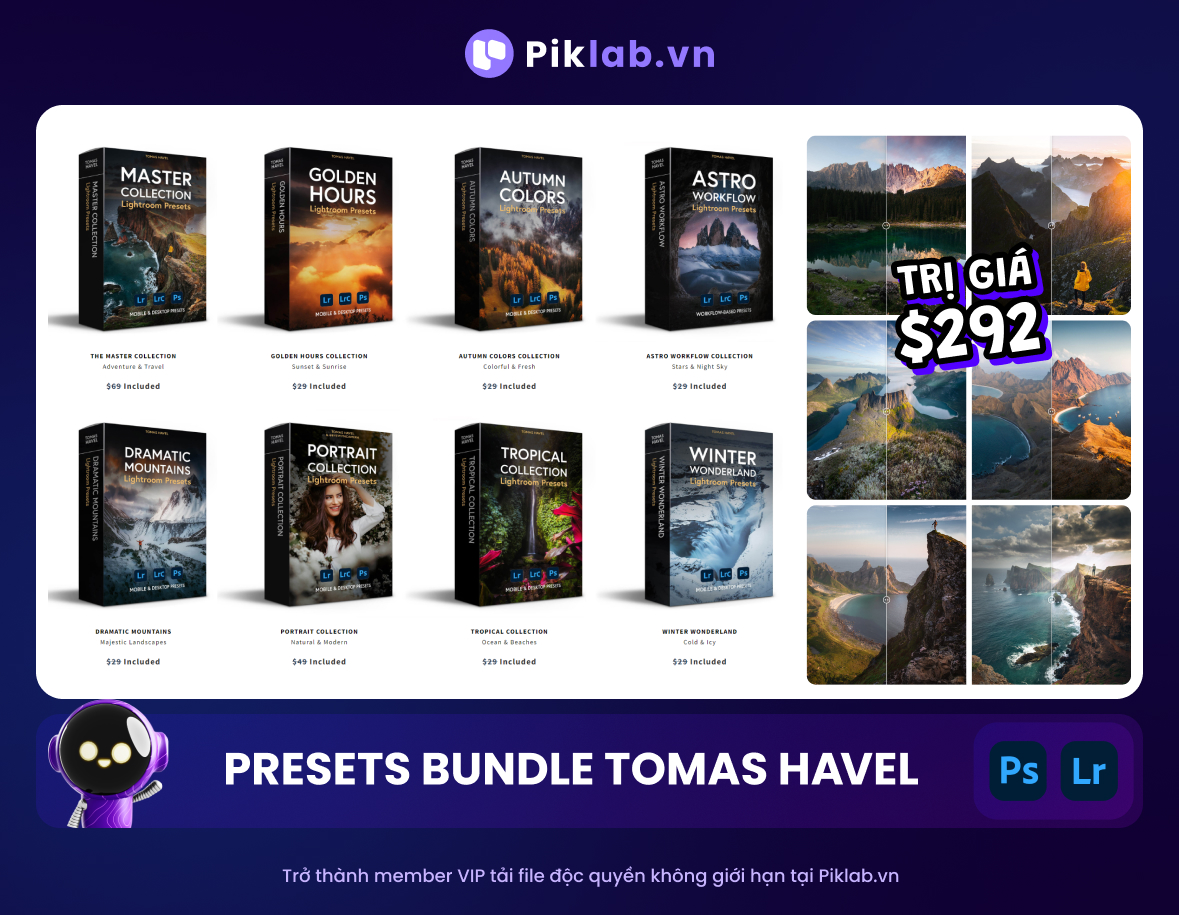 The Ultimate Presets Bundle Lightroom Photoshop - Tomas Havel